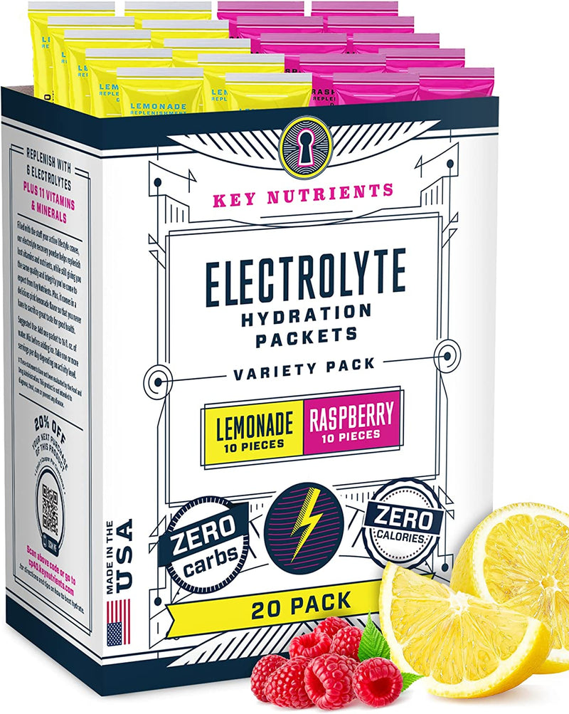 Electrolyte Powder Packets for travel & on-the-go | KeyNutrients