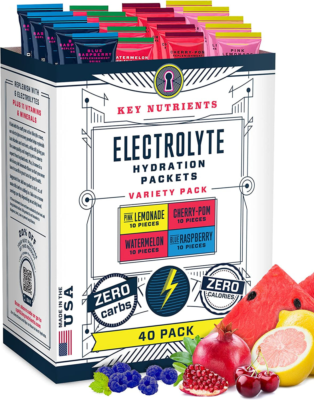 Electrolyte Powder Packets for travel & on-the-go | KeyNutrients