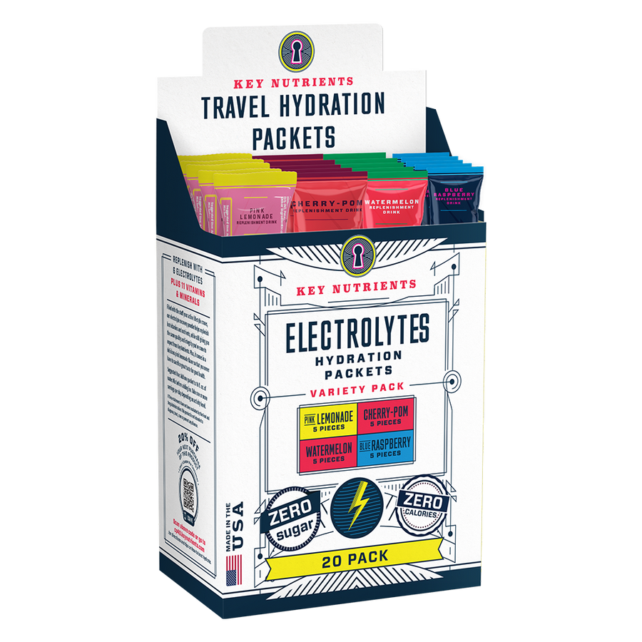 Electrolyte Powder Packets for travel & on-the-go | KeyNutrients