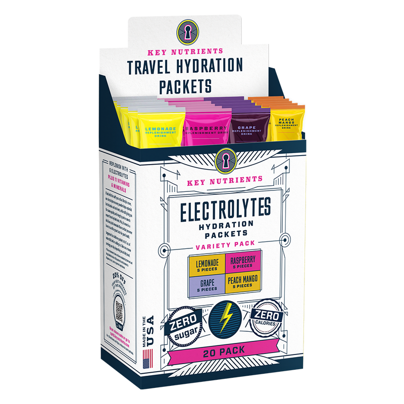 Electrolyte Powder Packets for travel & on-the-go | KeyNutrients