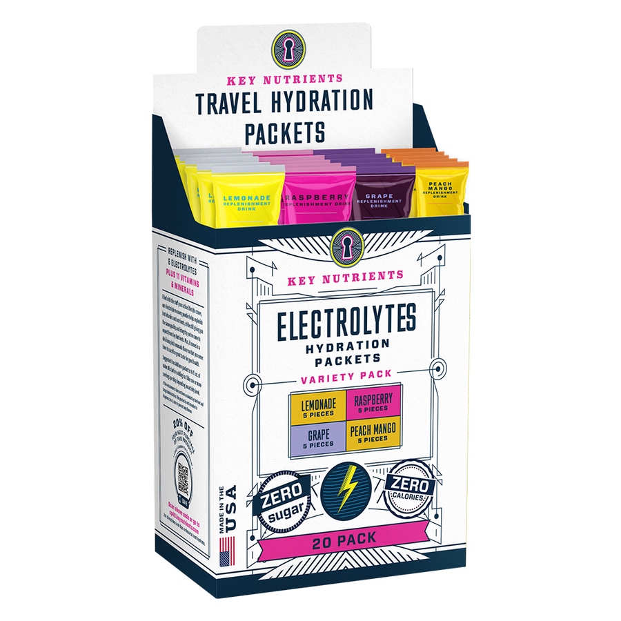 Electrolyte Powder Packets for travel & on-the-go | KeyNutrients