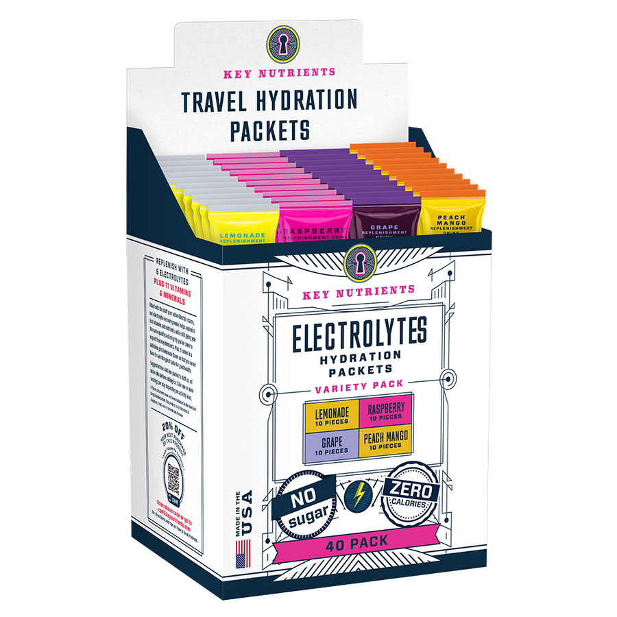 Electrolyte Powder Packets for travel & on-the-go | KeyNutrients