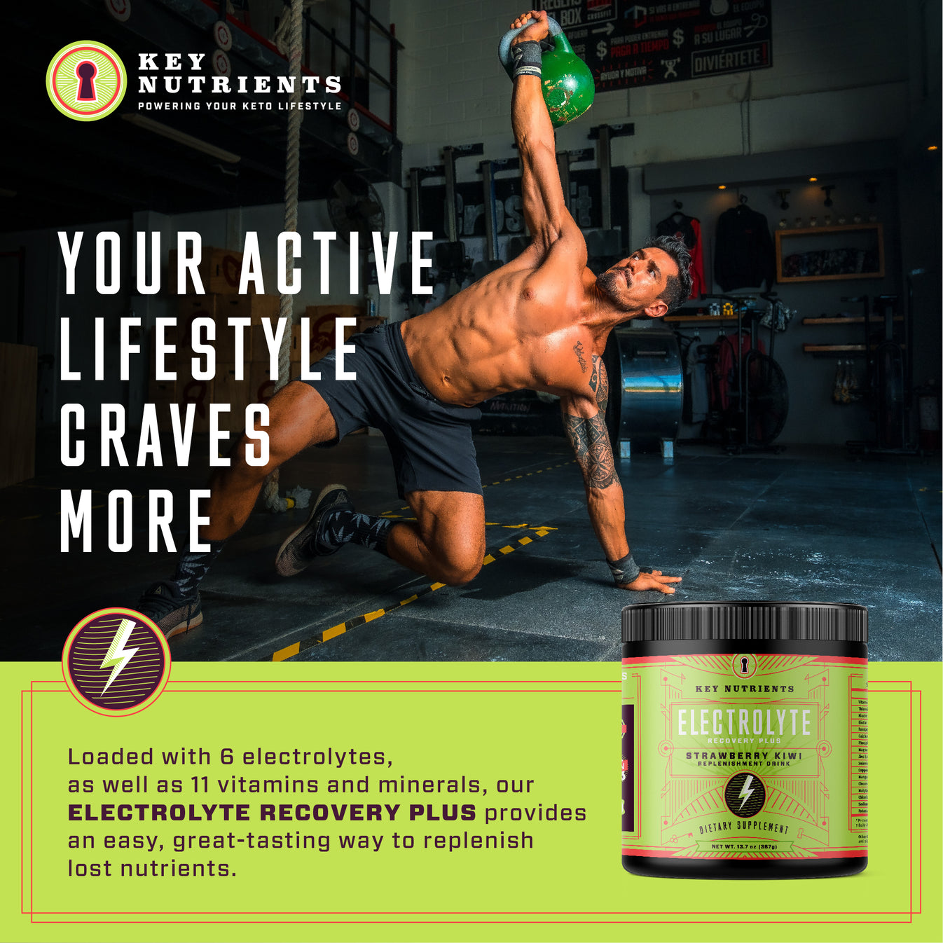 Electrolyte Recovery Plus Powder (Sugar-Free)| KeyNutrients – Key Nutrients